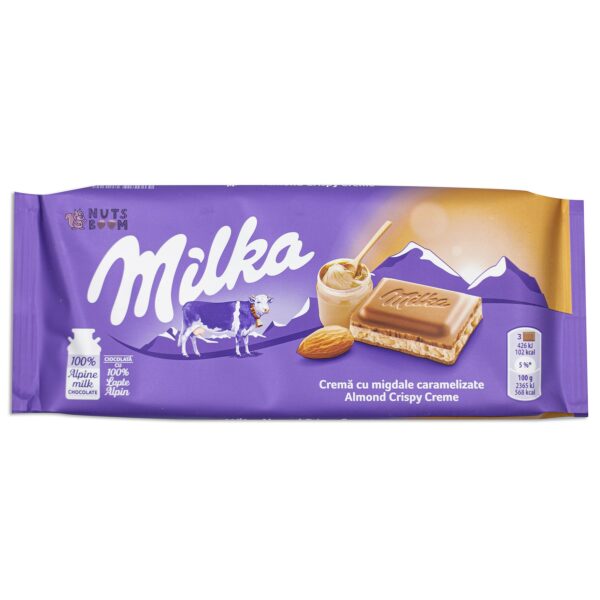 Шоколад Milka мигдаль-крем, 100г – FoodBoom